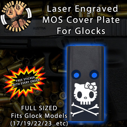 Hello Kitty (A) Lasered Engraved MOS Cover Plate